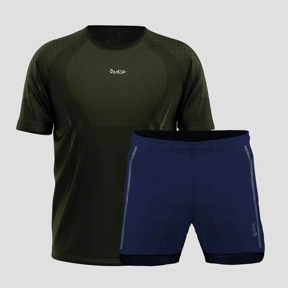 Kit Camiseta Apex + Bermuda Aerofit 8